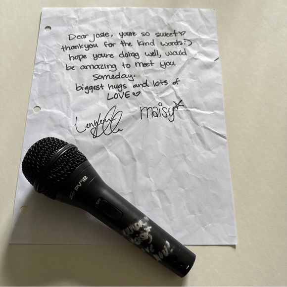 Other | Abc Nashville Autograph Signed Letter Microphone Lennon Maisy ...